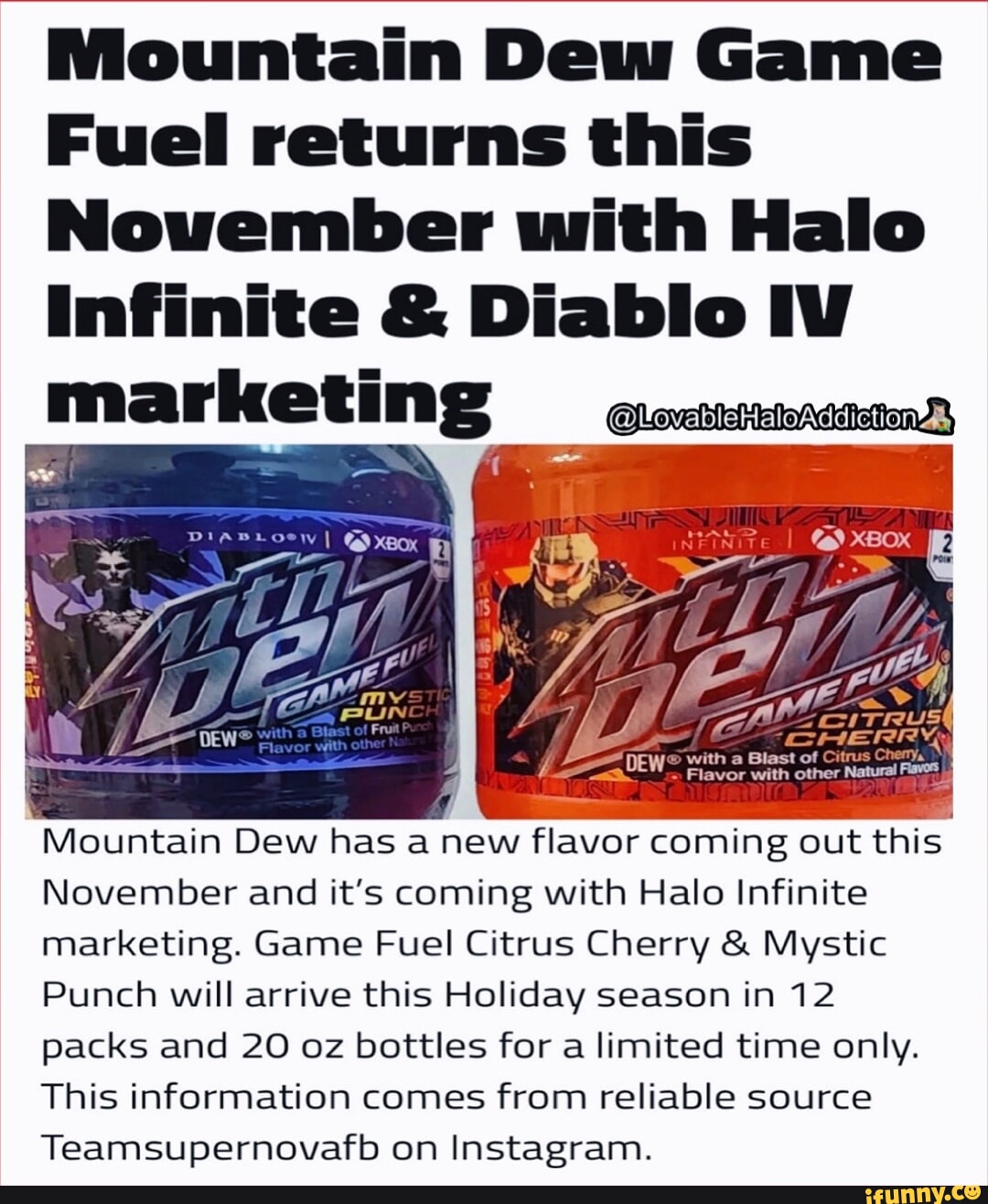 Marketing SS with a Blast Mountain Dew has a new flavor coming out this ...