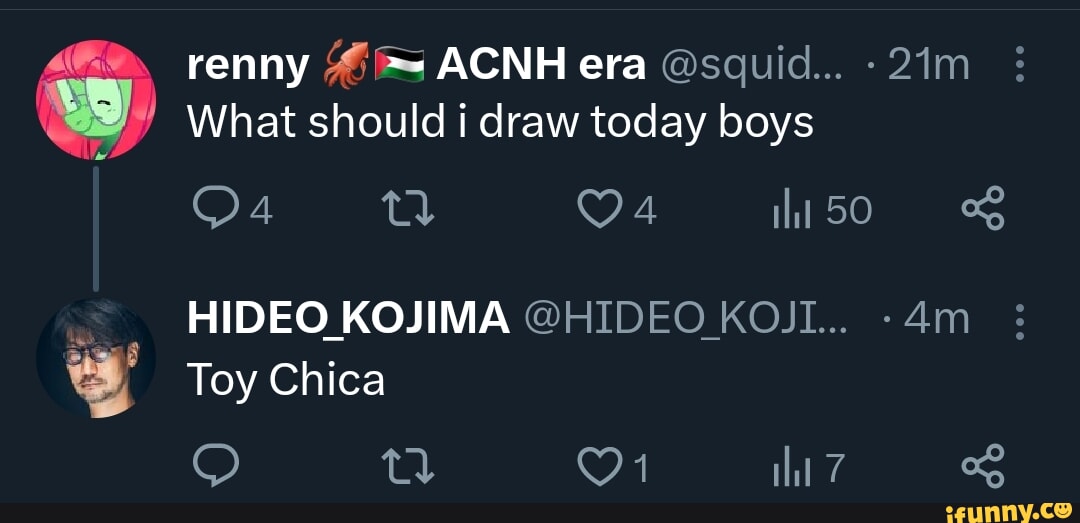 Renny ACNH era @squid... What should draw today boys 50 'or! HIDEO ...