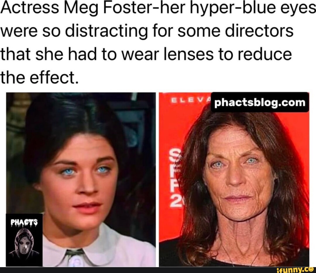 Actress Meg Foster-her hyper- eyes were so distracting for some ...