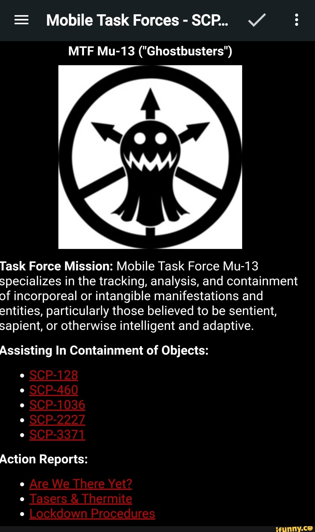 = Mobile Task Forces o Task Force Mission: Mobile Task Force Mu-13 ...