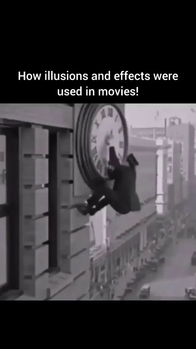 How illusions and effects were used in movies! - )
