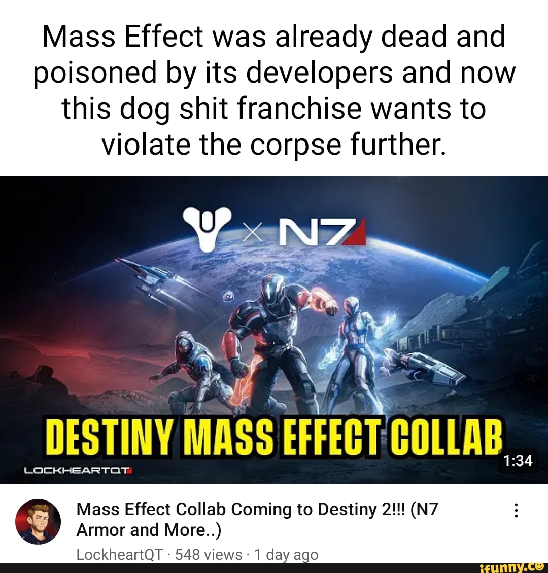 Mass Effect was already dead and poisoned by its developers and now ...