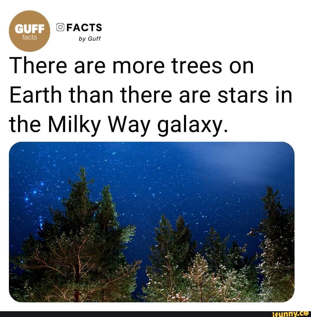 FACTS by Gui? There are more trees on GUFF facts Earth than there are ...