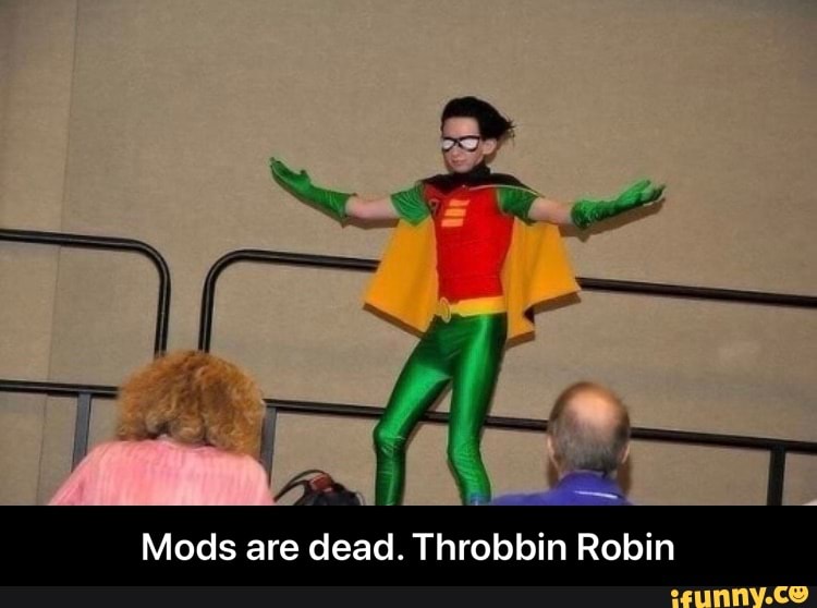 Mods are dead. Throbbin Robin - iFunny