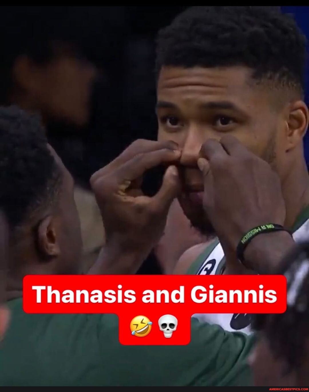 Would you do this for your bro?!? 👃🤧 (via @nba) - Thanasis and Giannis ...