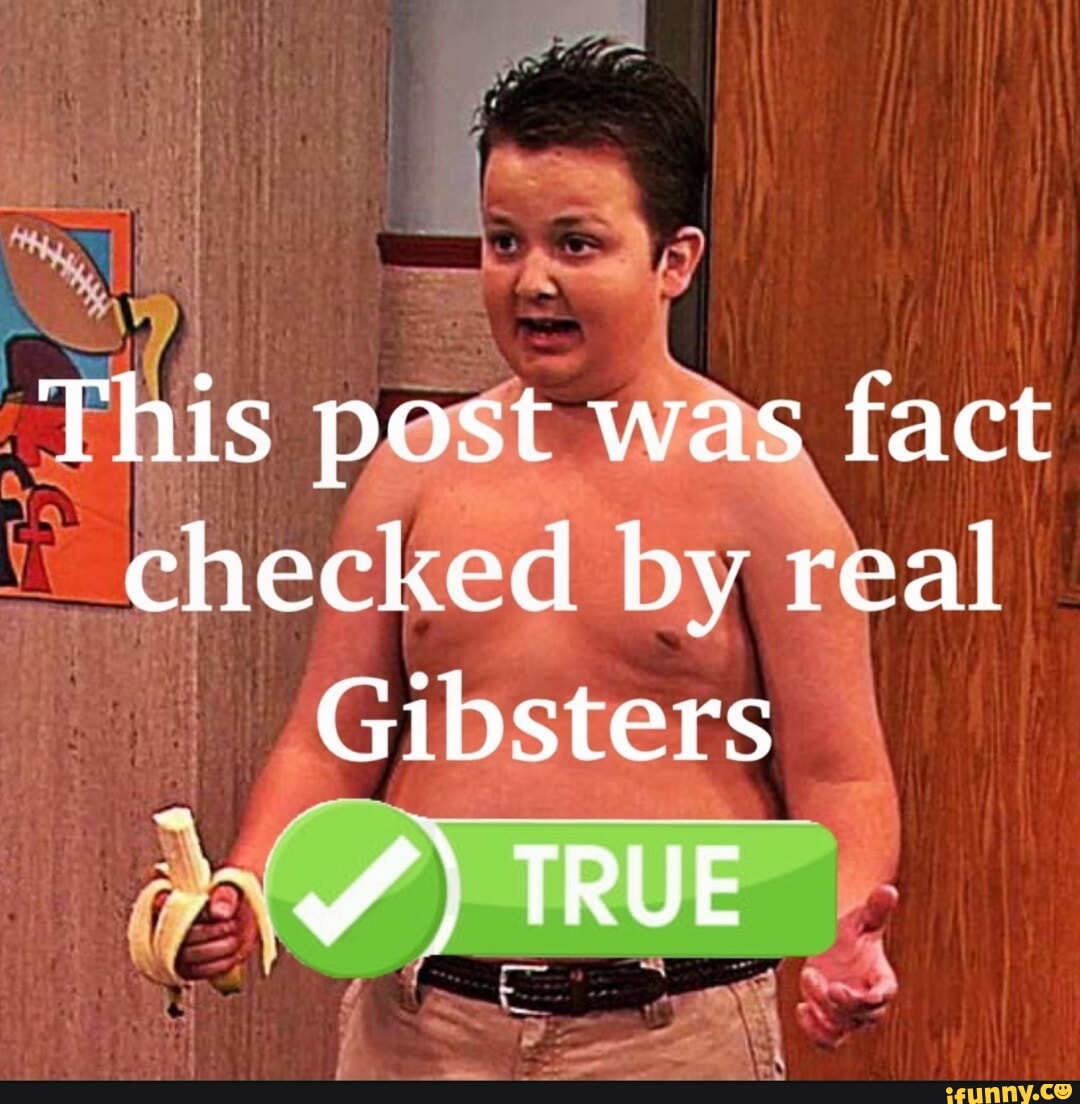 This post was fact checked by real Gibsters f* TRUE - iFunny