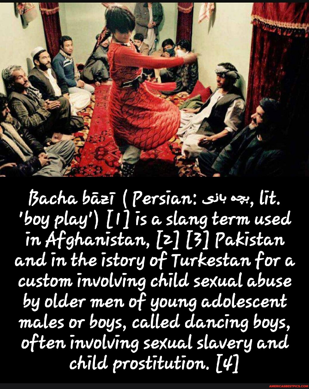 SS Bacha bazt ( Persian: siv oz, lit. 'boy play') [1] is a slang term ...