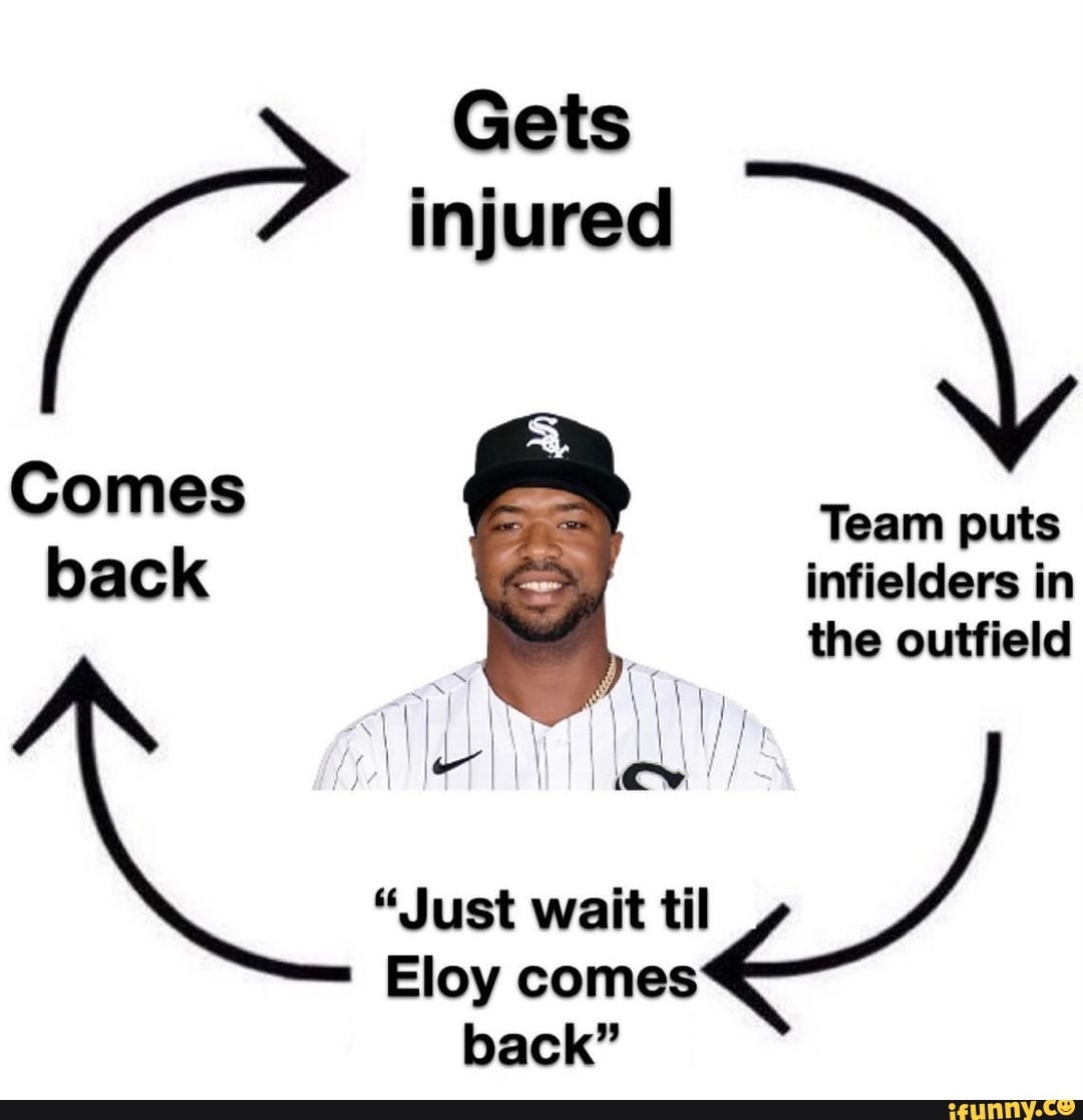 Gets injured Comes Team puts back infielders in the outfield "Just wait ...