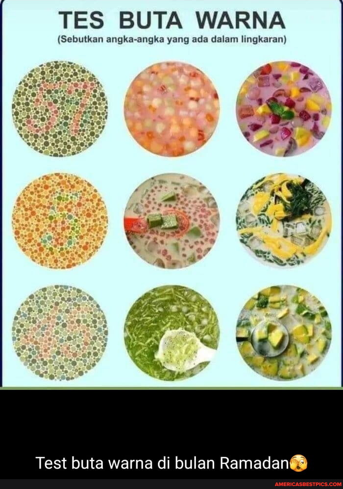 (Sebutkan angka-angka yang ada dalam lingkaran) Test buta warna di ...