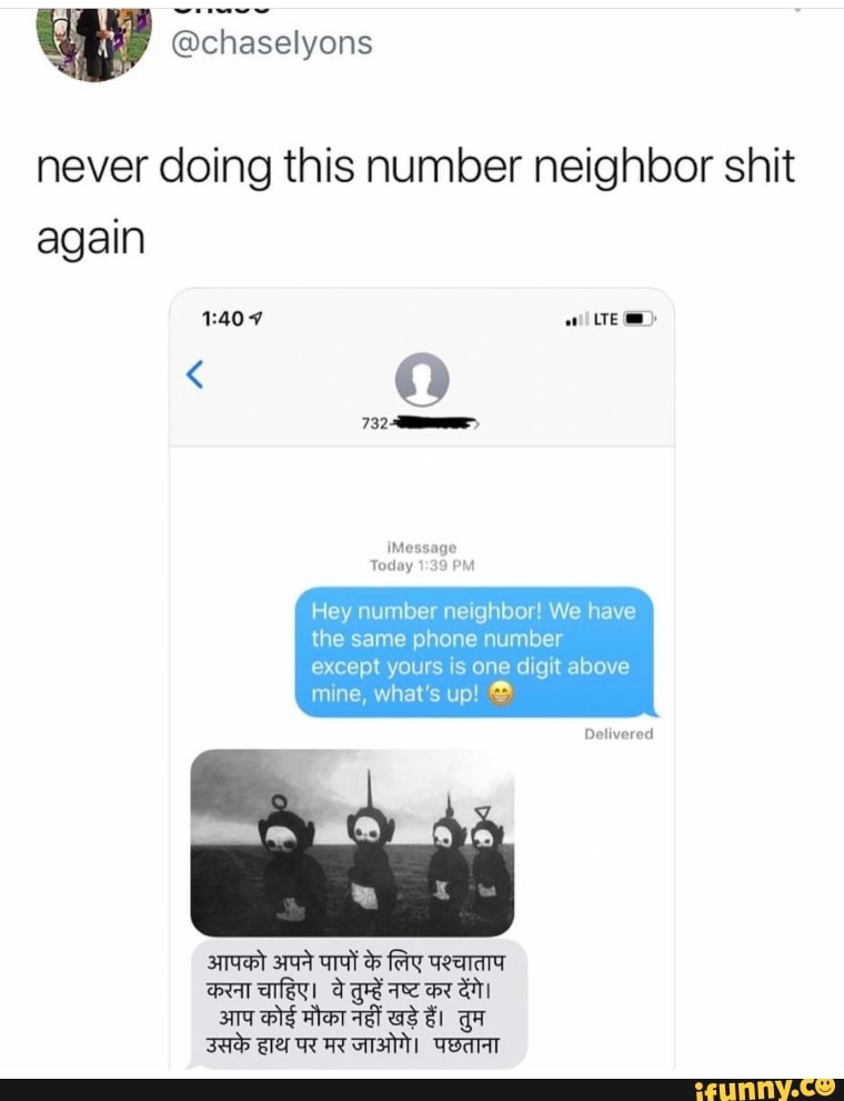 Never doing this number neighbor shit again Hey number neighbor! We ...