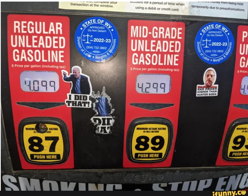 REGULAR UNLEADED GASOLINE GASOLINE - iFunny