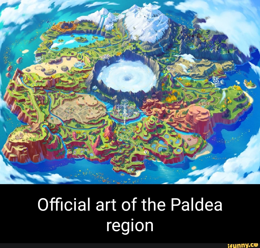 Official art of the Paldea region - iFunny