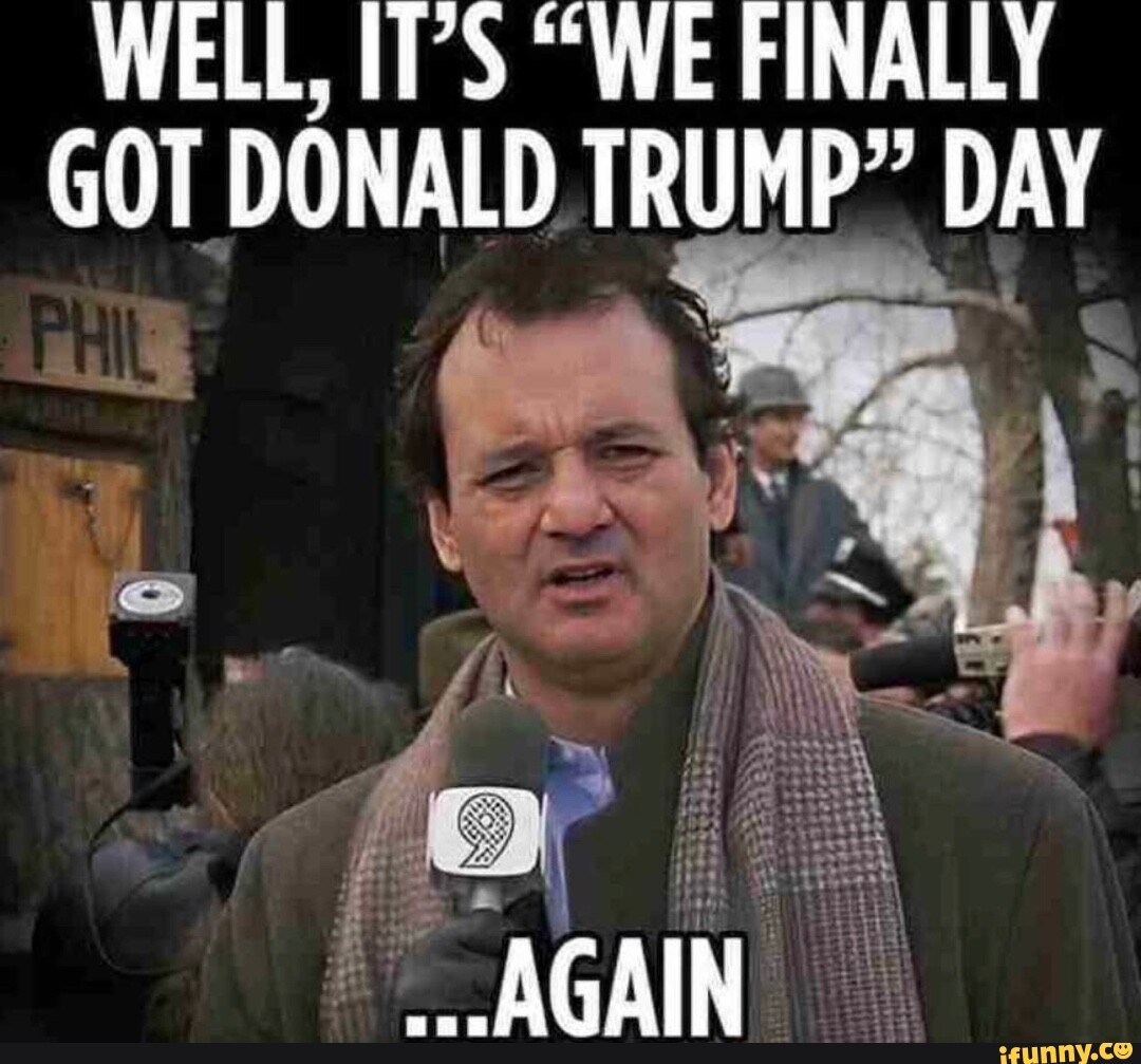 WELL, IT'S "WE FINALLY GOT DONALD TRUMP" DAY AGAIN - iFunny