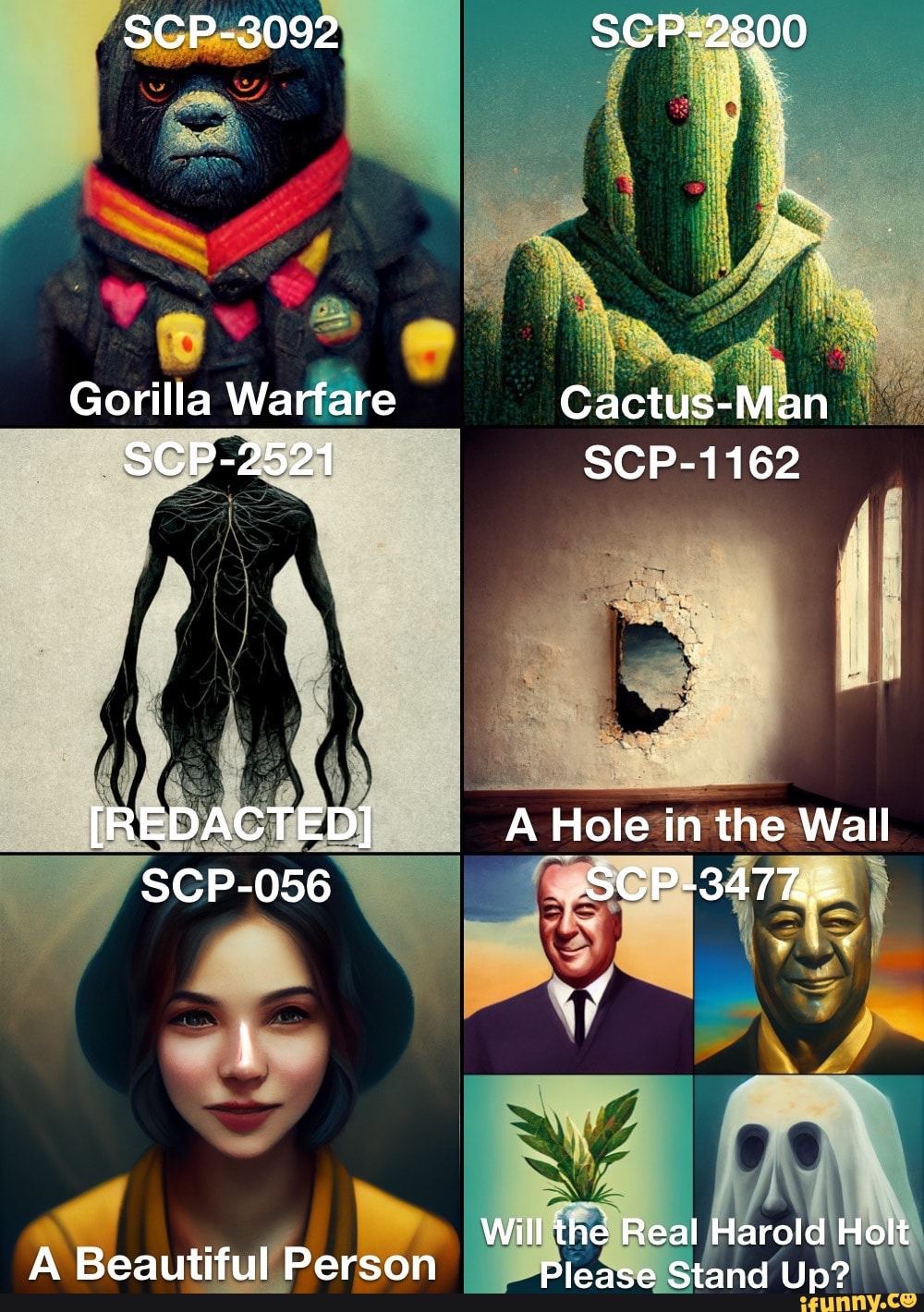 SCP-3092 SCP-2800 Gorilla Warfare Cactus- SCP-2521 SCP-1162 [REDACTED ...