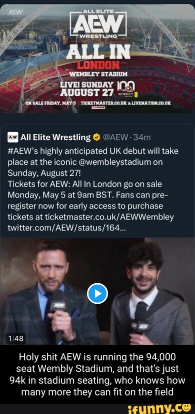 All Elite Wrestling AL #AEW's highly anticipated UK debut will take ...