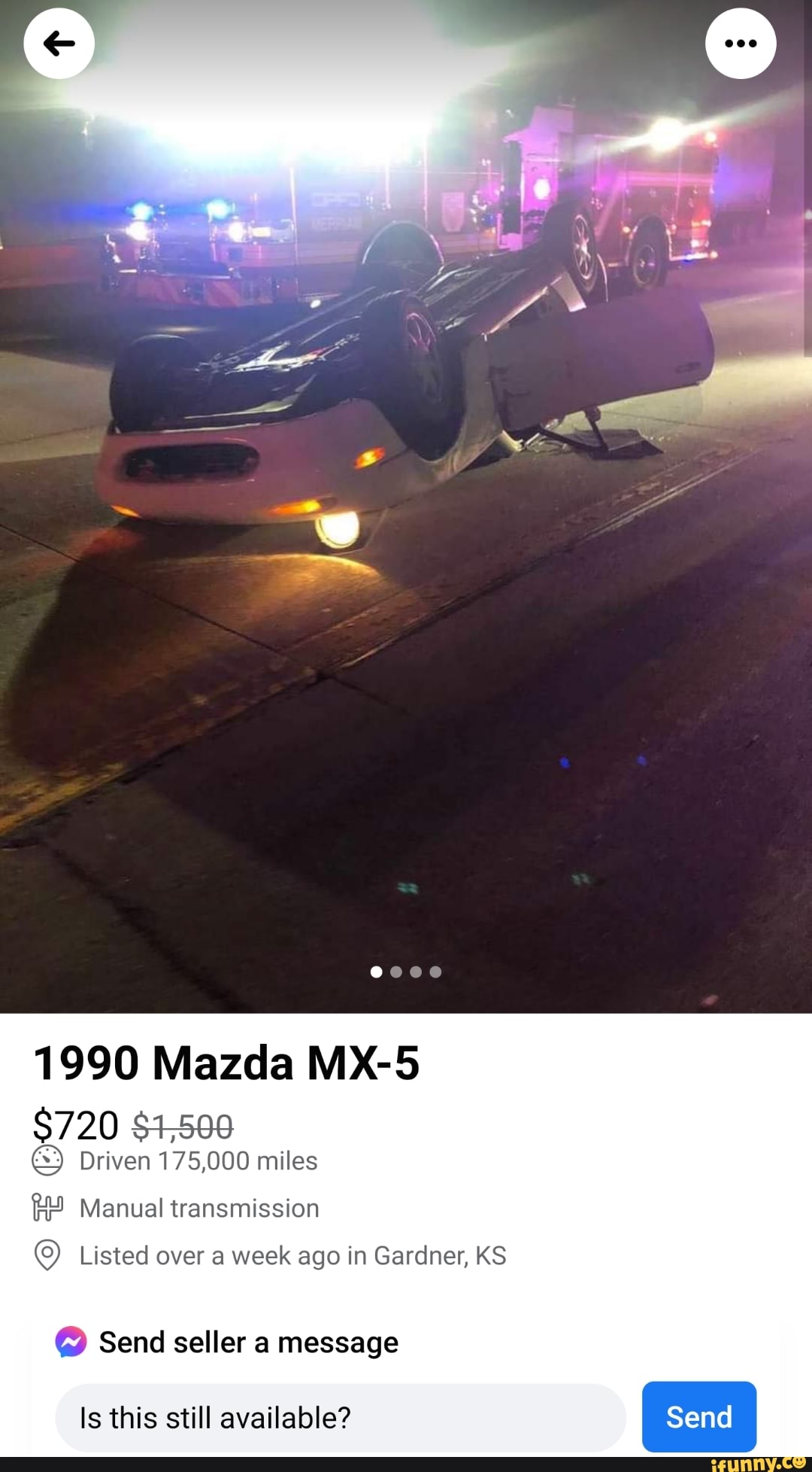 1990 Mazda MIXeS $720 Driven 175,000 miles Manual transmission Listed ...