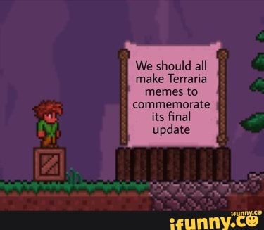 We should all make Terraria memes to commemorate its final update - iFunny