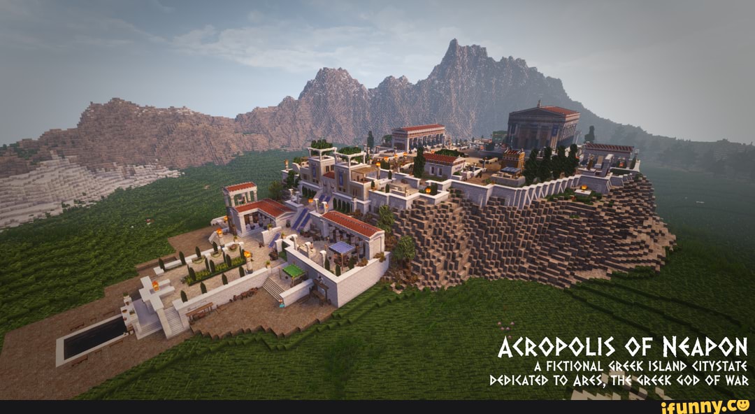 Acropolis of Neapon (a fictional Greek island citystate) [Minecraft ...