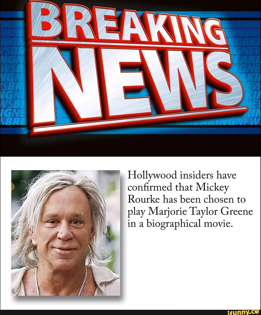 Hollywood insiders have confirmed that Mickey Rourke has been chosen to ...