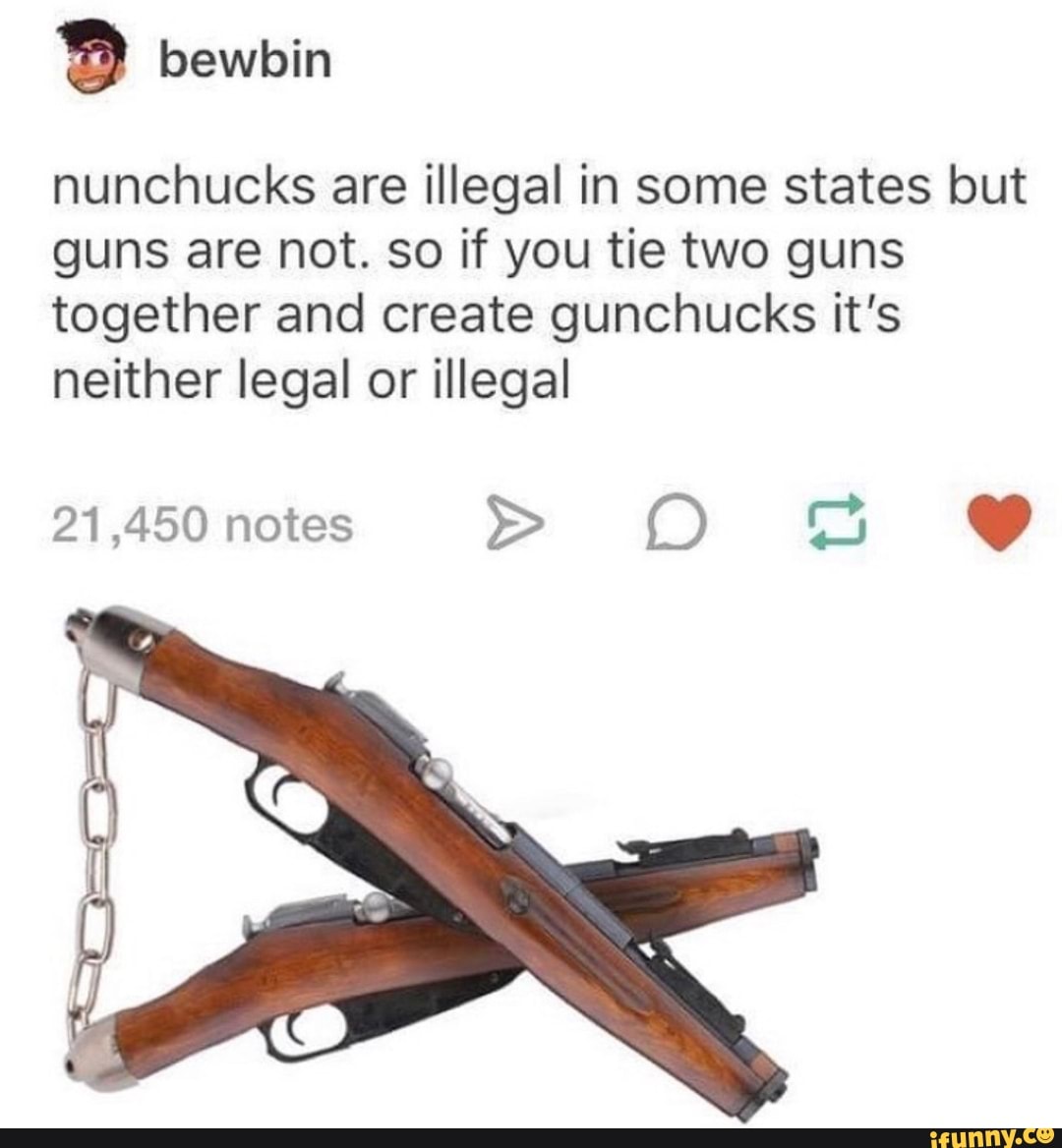 Gunchucks memes. Best Collection of funny Gunchucks pictures on iFunny