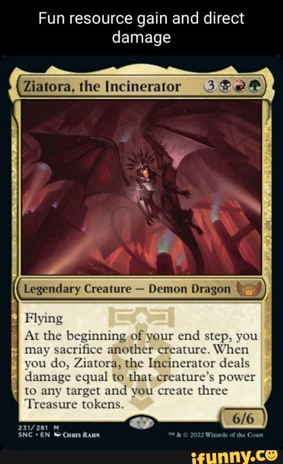 Fun resource gain and direct damage the Incinerator lary Creature Demon ...