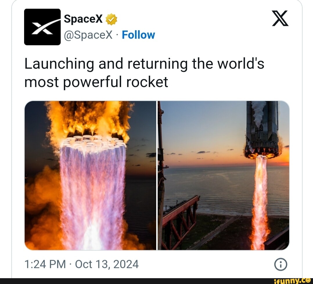~ SpaceX xX SpaceX Follow Launching and returning the world's most ...