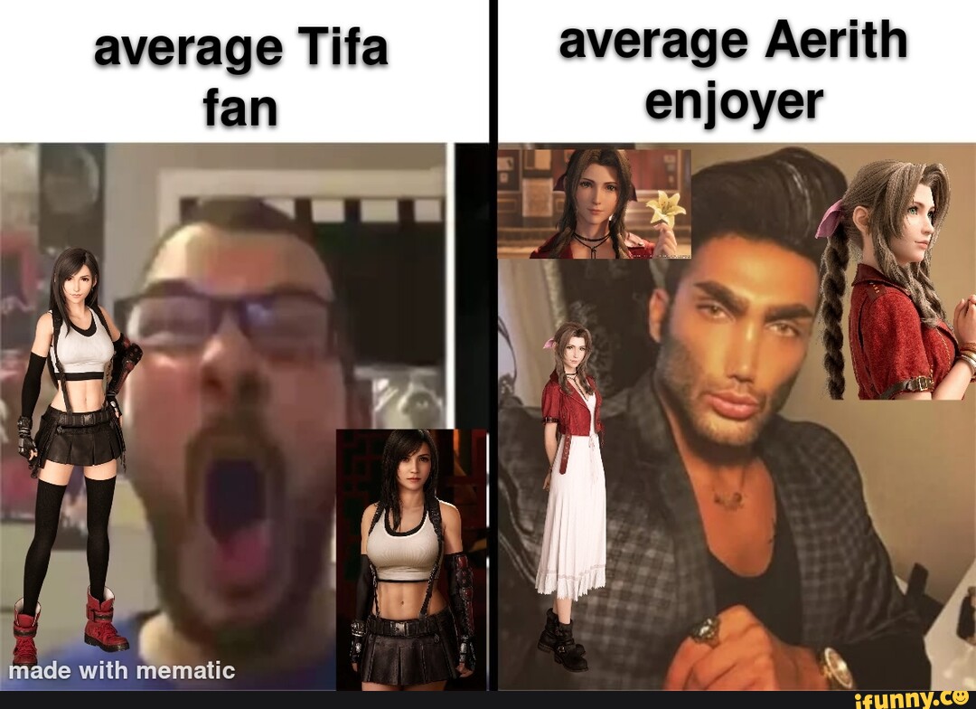 Average Vita average Aerith fan enjoyer 'made with mematic - iFunny