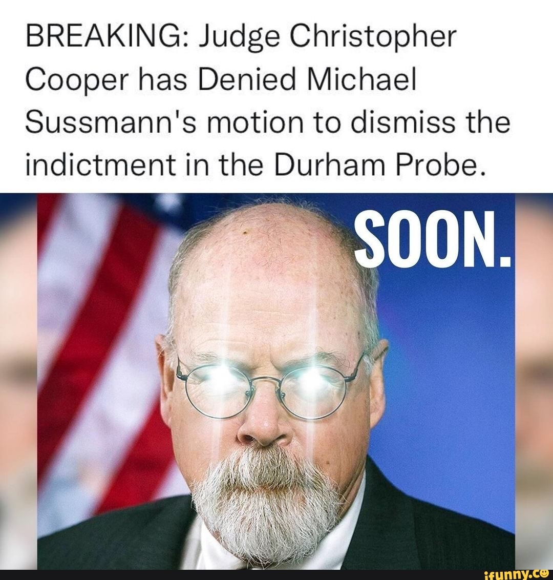 BREAKING: Judge Christopher Cooper has Denied Michael Sussmann's motion ...