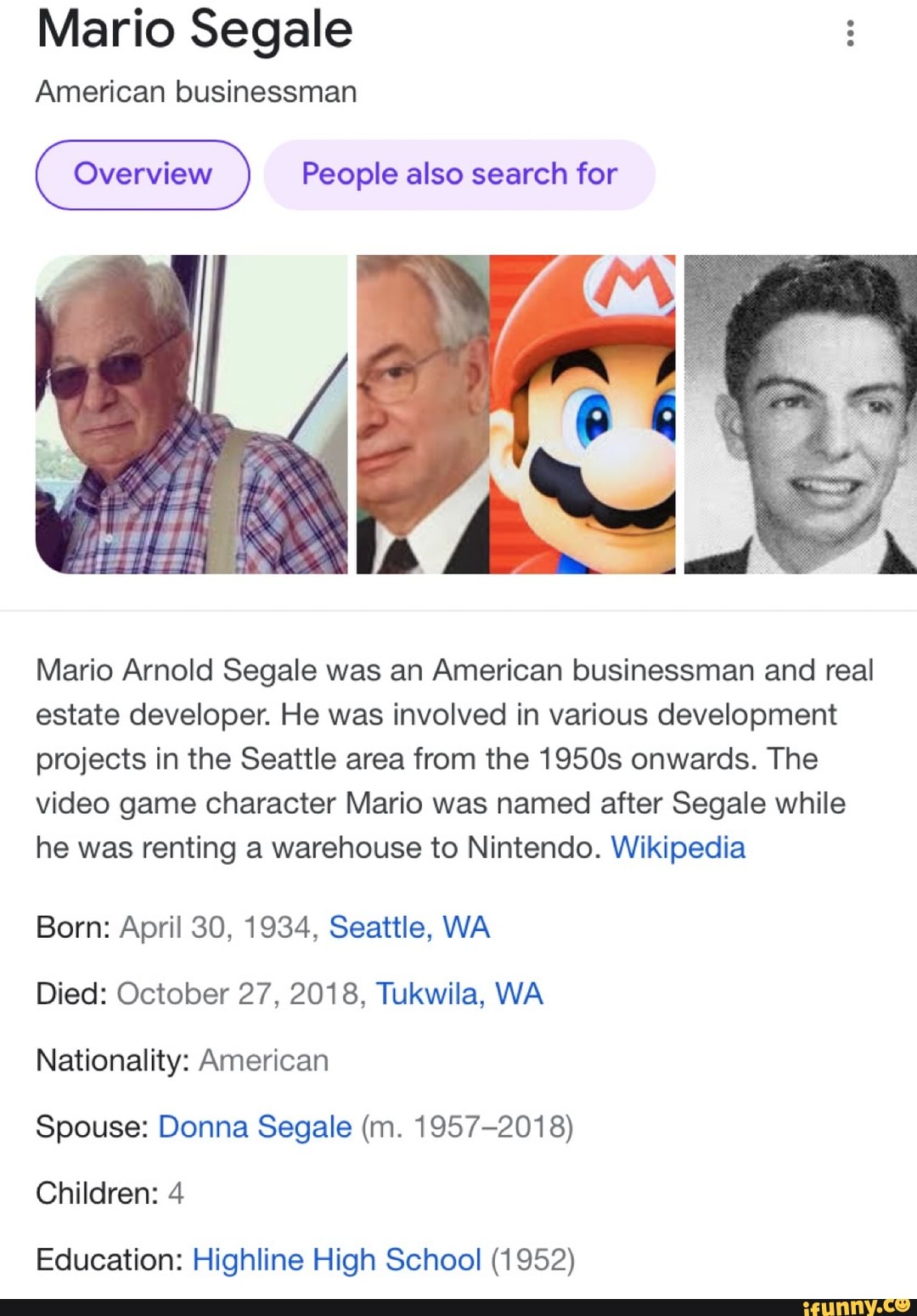 Mario Segale American businessman Overview People also search for Mario ...