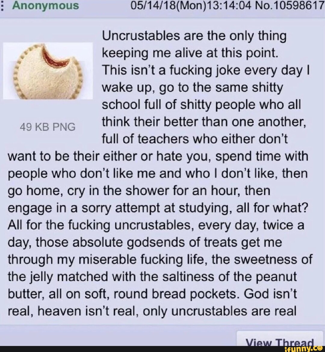 Uncrustables memes. Best Collection of funny Uncrustables pictures on ...