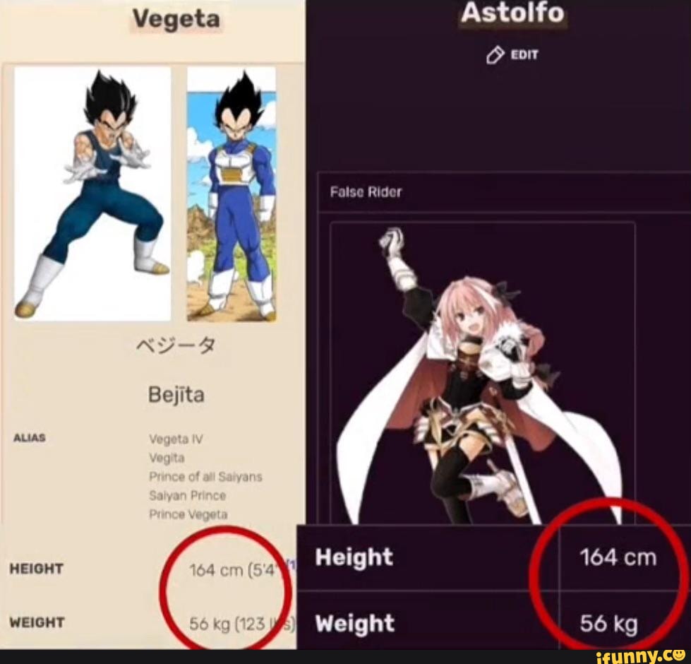 Vegetas past - Vegetas past Astolfo con False Rider Height 164 cm ...