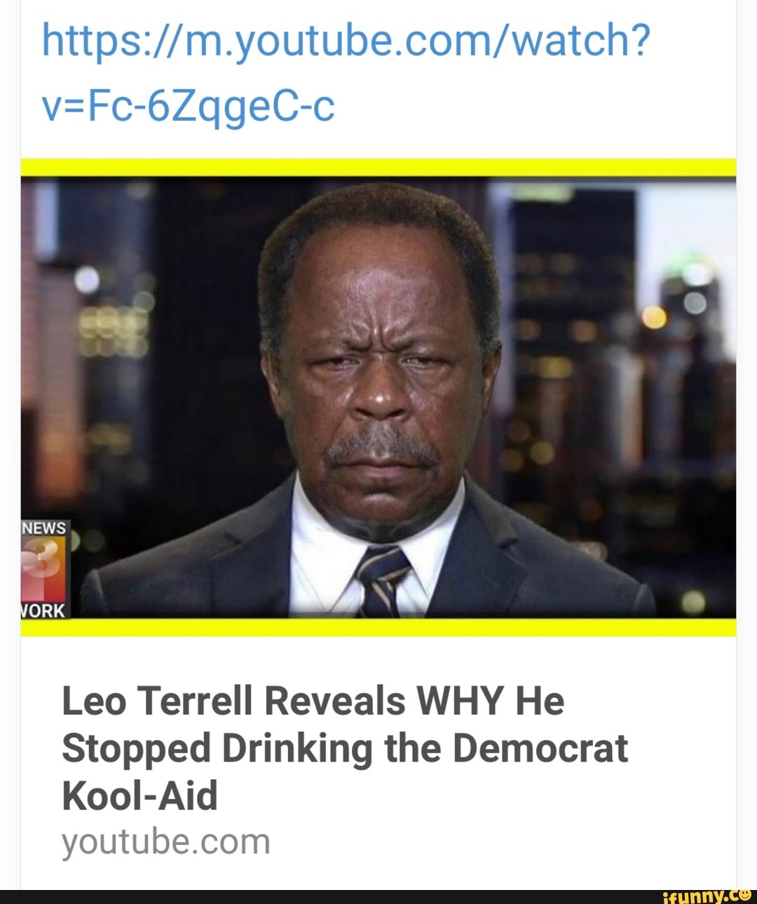 Https://m.youtube.com/watch? Leo Terrell Reveals WHY He Stopped ...
