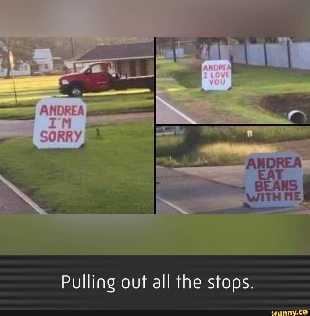 Pulling out all the stops. - iFunny