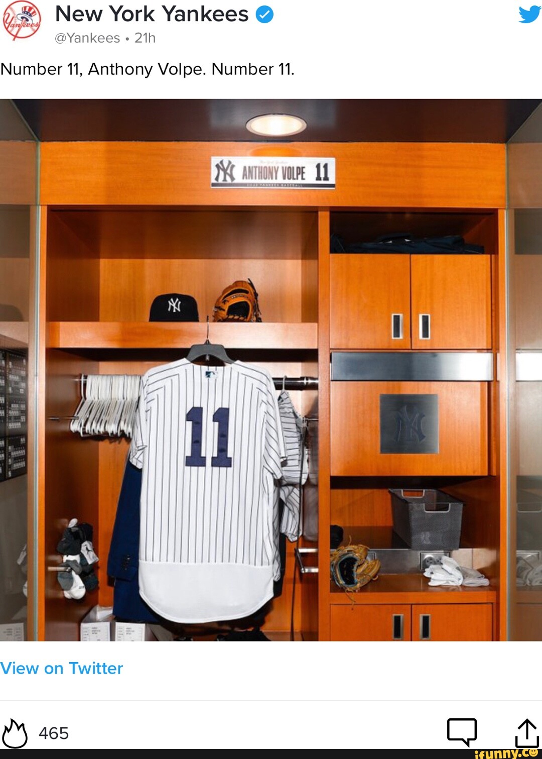 New York Yankees @Yankees Number 11, Anthony Voloe. Number 11. View on ...