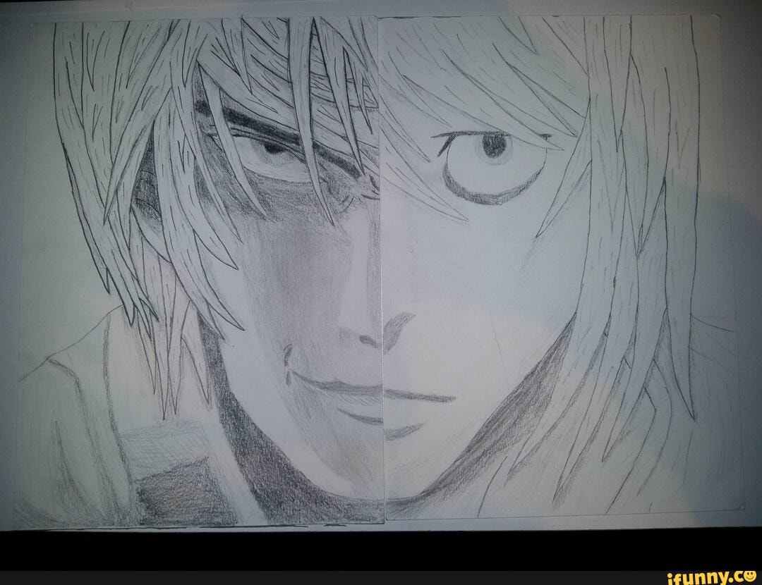 Death note L vs Light dessin - iFunny
