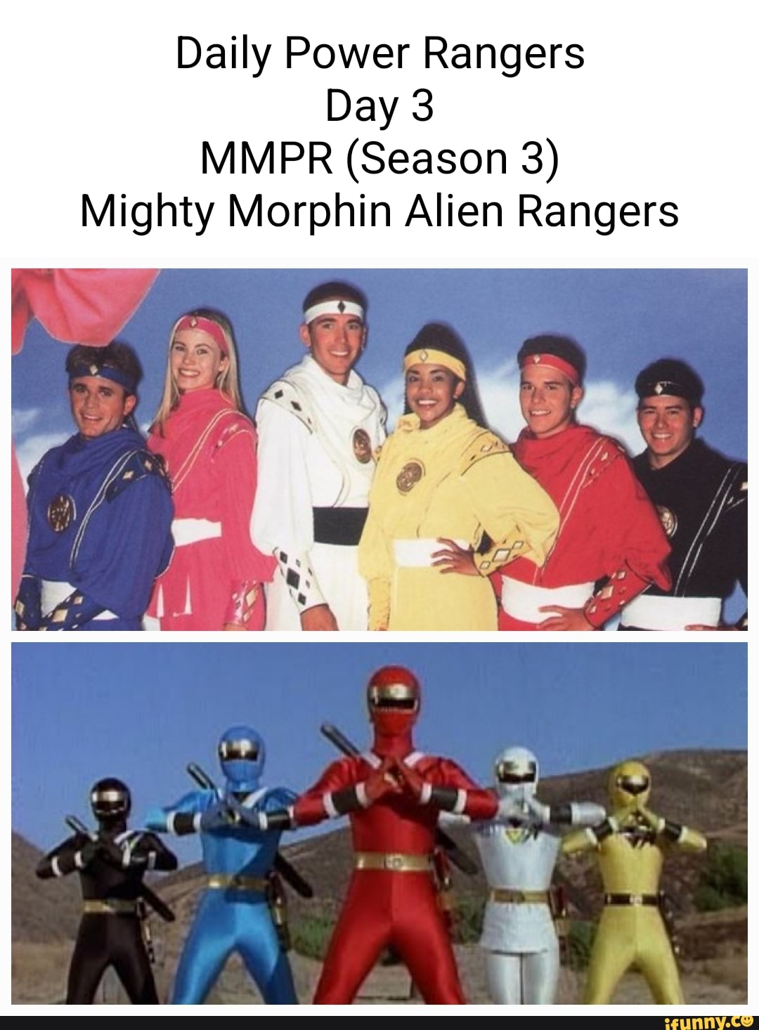 Daily Power Rangers Day 3 MMPR (Season 3) Mighty Morphin Alien Rangers ...