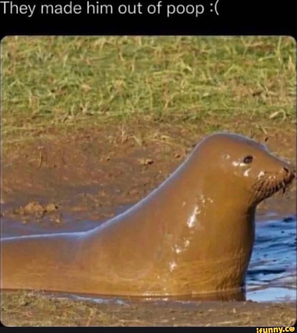 They made him out of poop - iFunny
