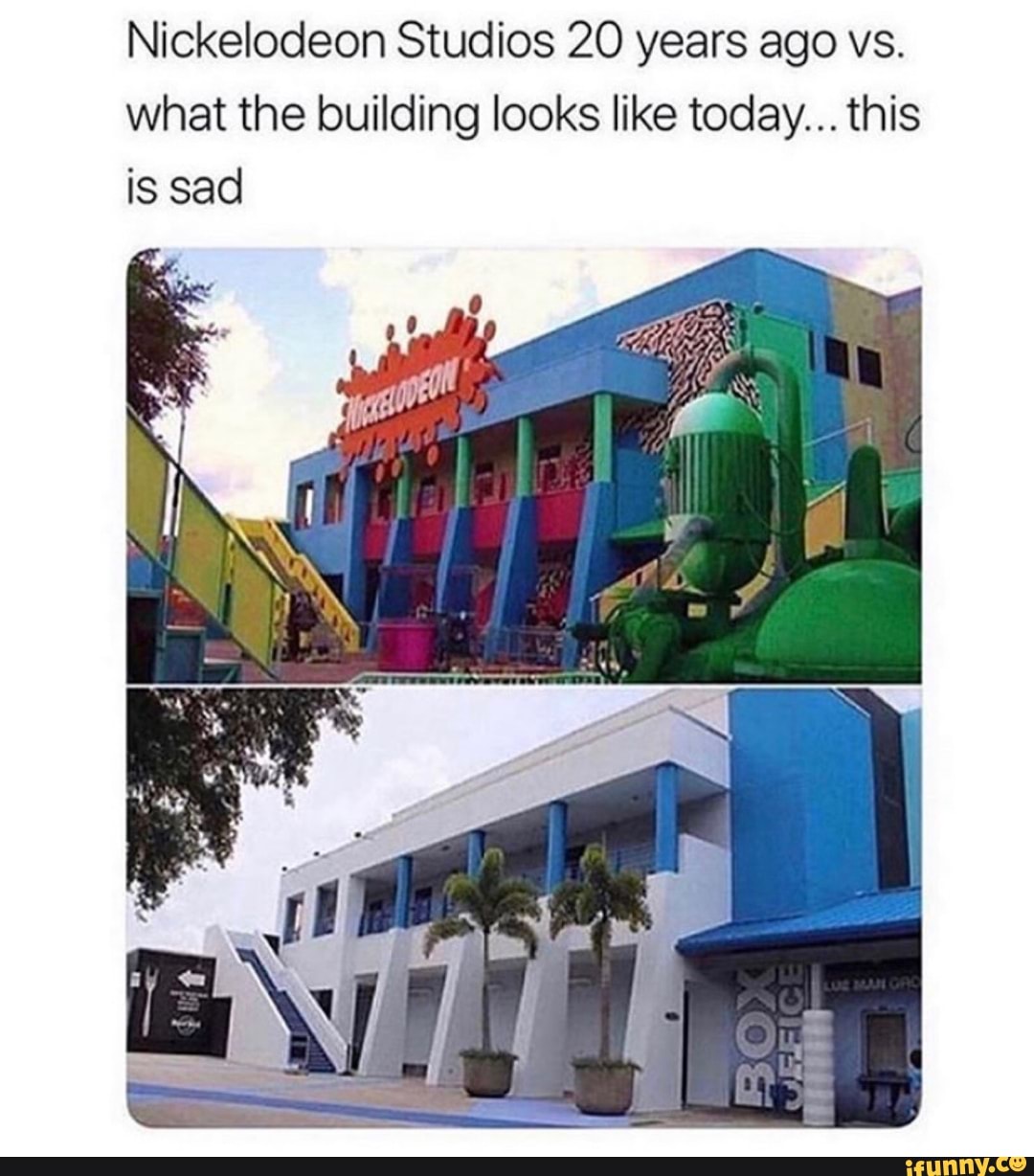 Nickelodeon Studios 20 years ago vs. what the building looks like today ...