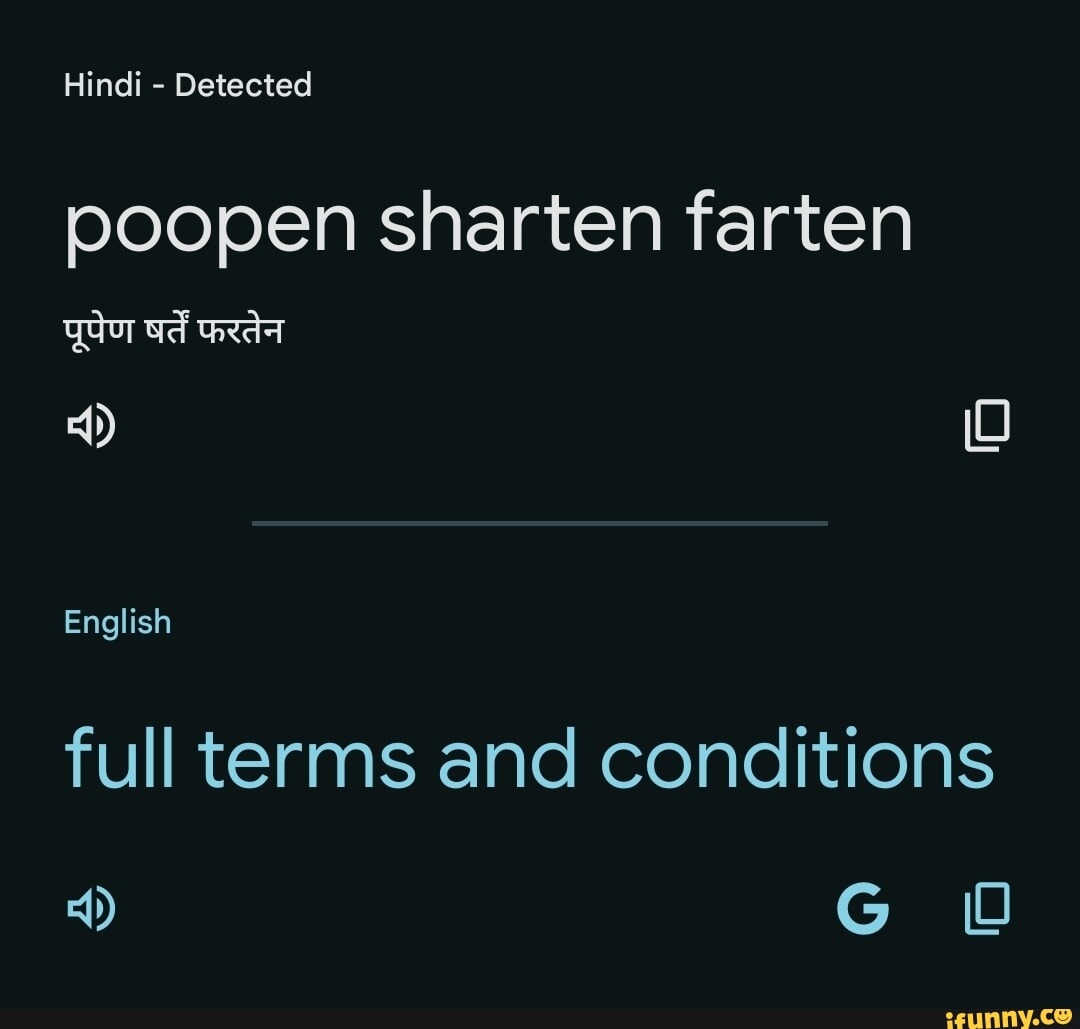 Hindi - Detected poopen sharten farten ED) (0 English full terms and ...