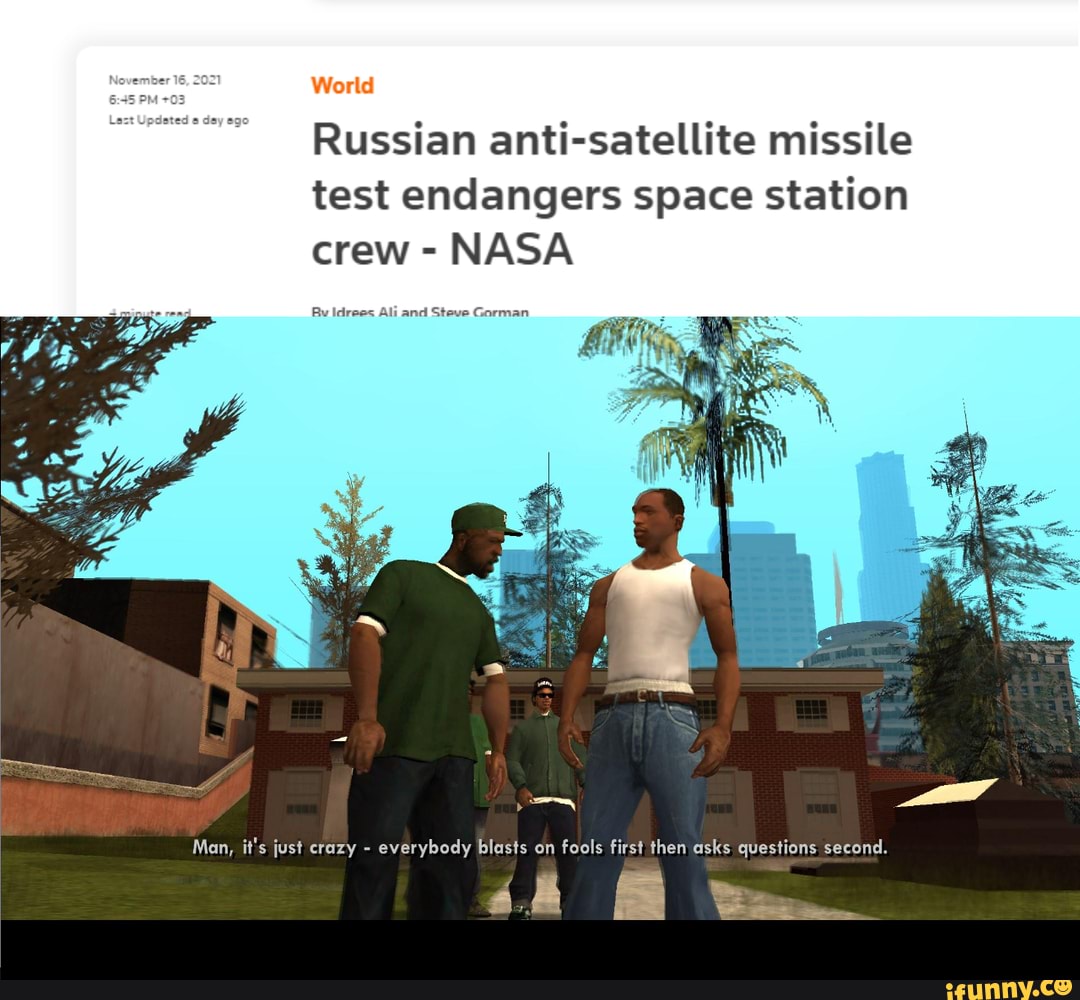 World Russian anti-satellite missile test endangers space station crew ...