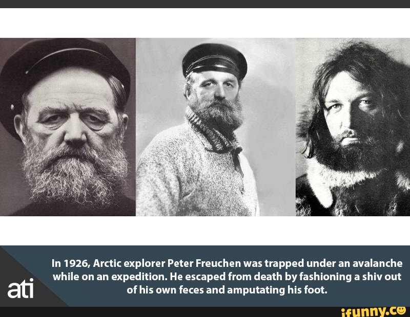 In 1926. Arctic explorer Peter Freuchen was trapped under an avalanche ...