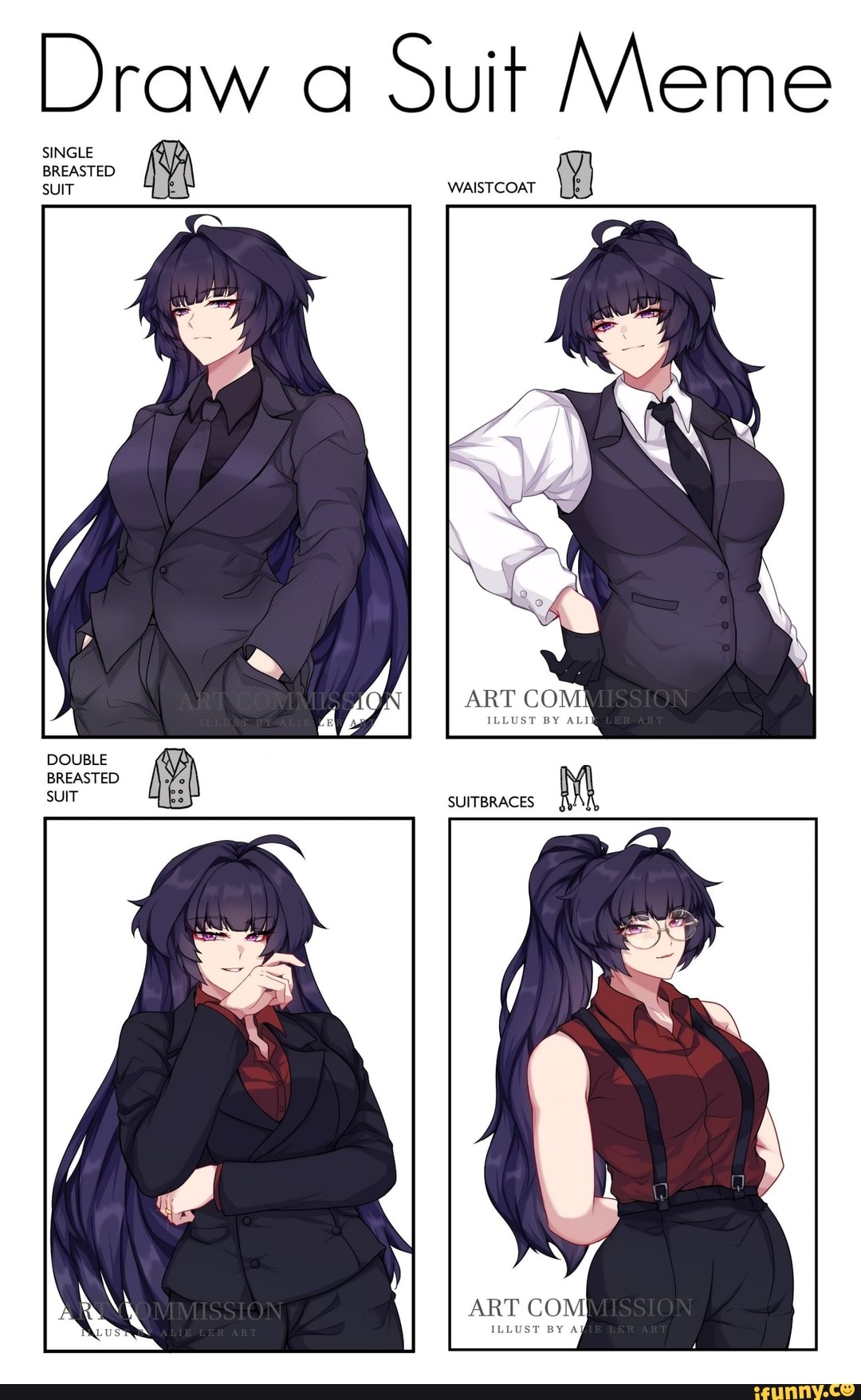 Draw Suit WAIST' Meme GOUBLE ( ART COMs BY - iFunny