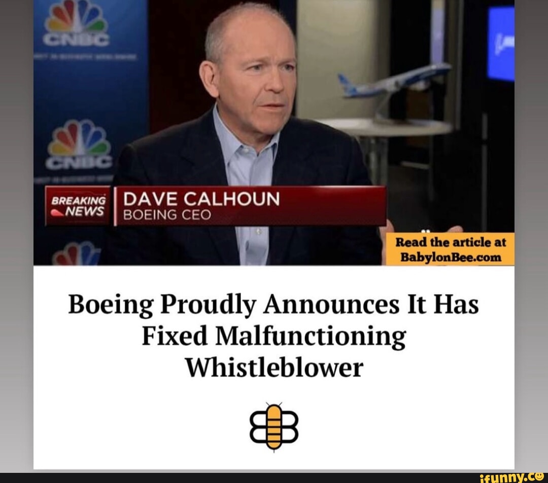 DAVE CALHOUN BOEING CEO BREAKING NEWS the antidle Boeing Proudly ...