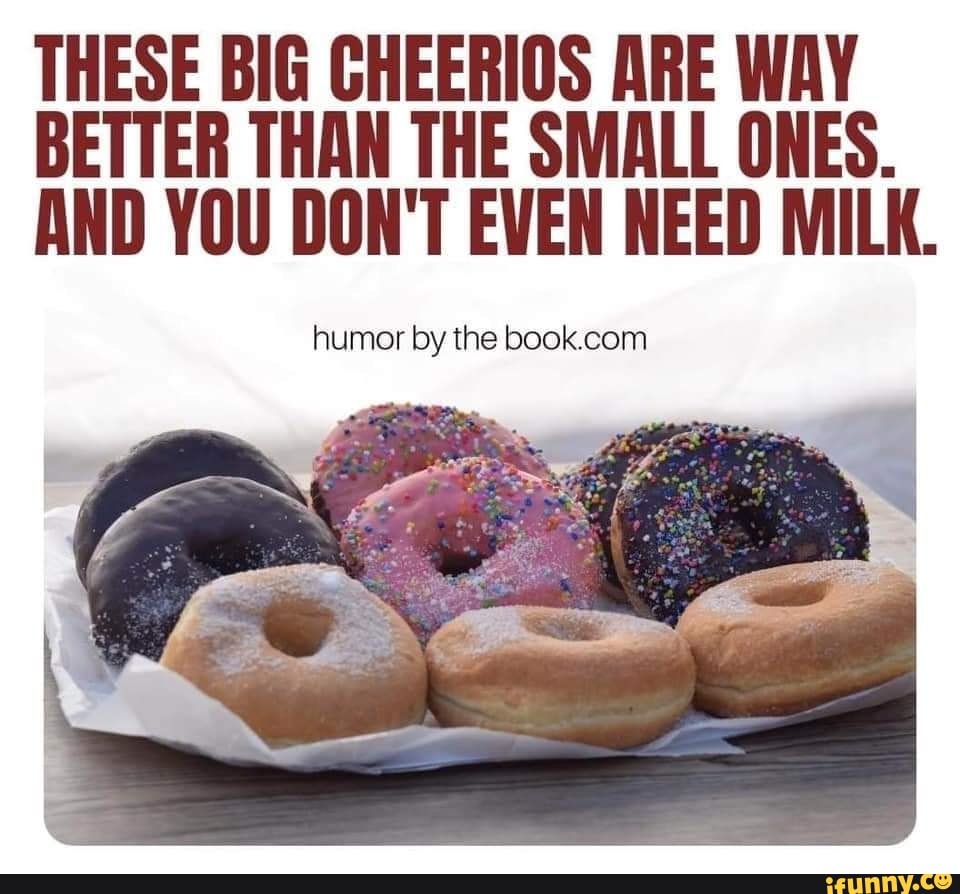 THESE BIG CHEERIOS ARE WAY BETTER THAN THE SMALL ONES. AND YOU DON'T ...