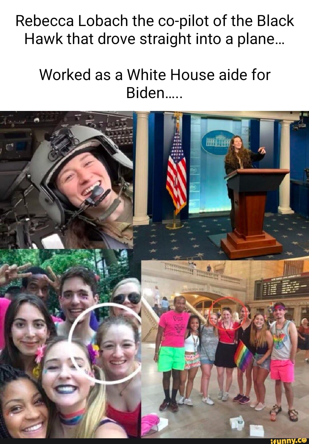 Rebecca Lobach the co-pilot of the Black Hawk that drove straight into ...