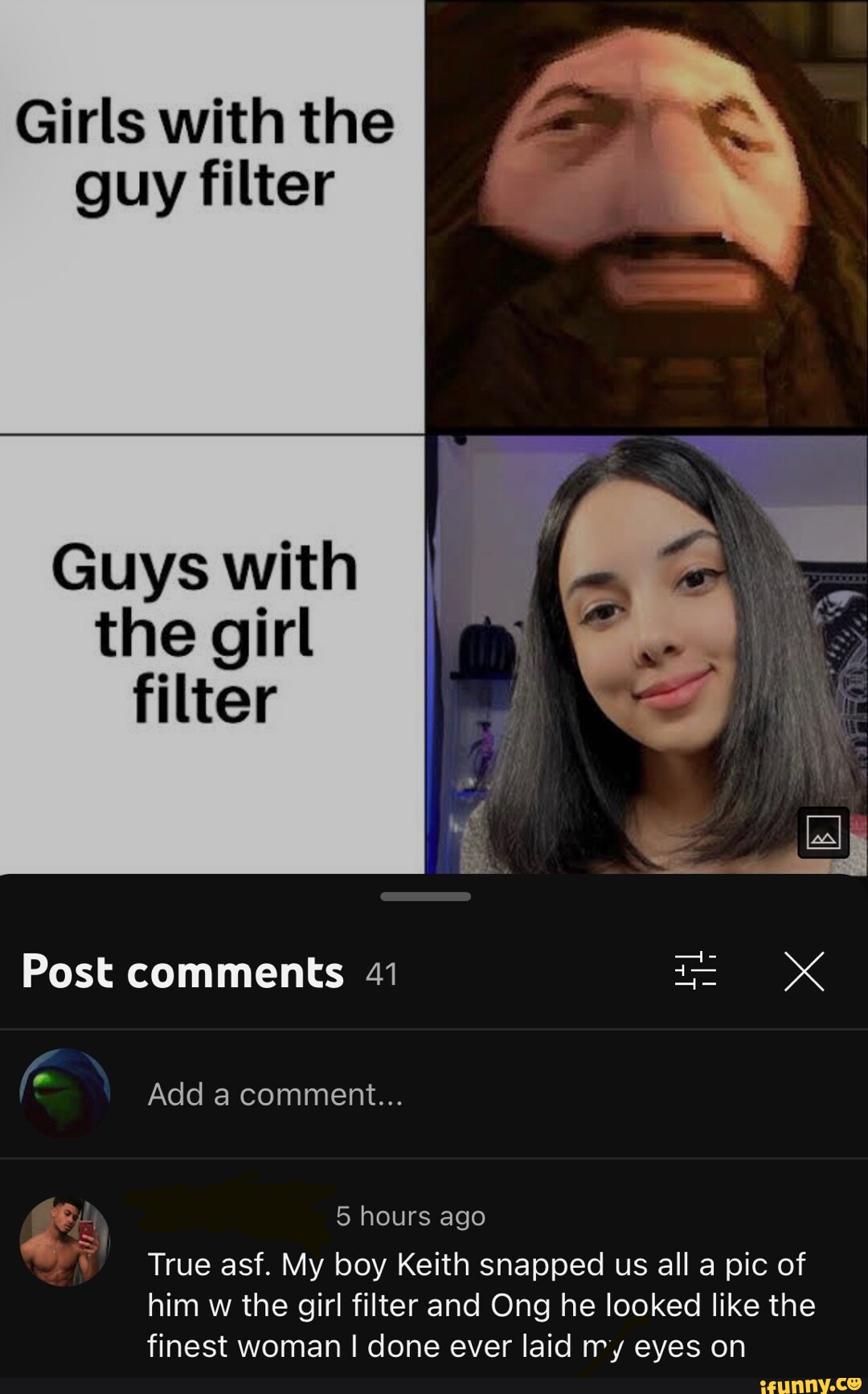 Girls with the guy filter Guys with I the girl filter Post comments 41 ...