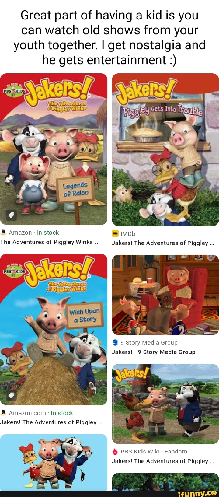 Great part of having a kid is you can watch old shows from your youth ...