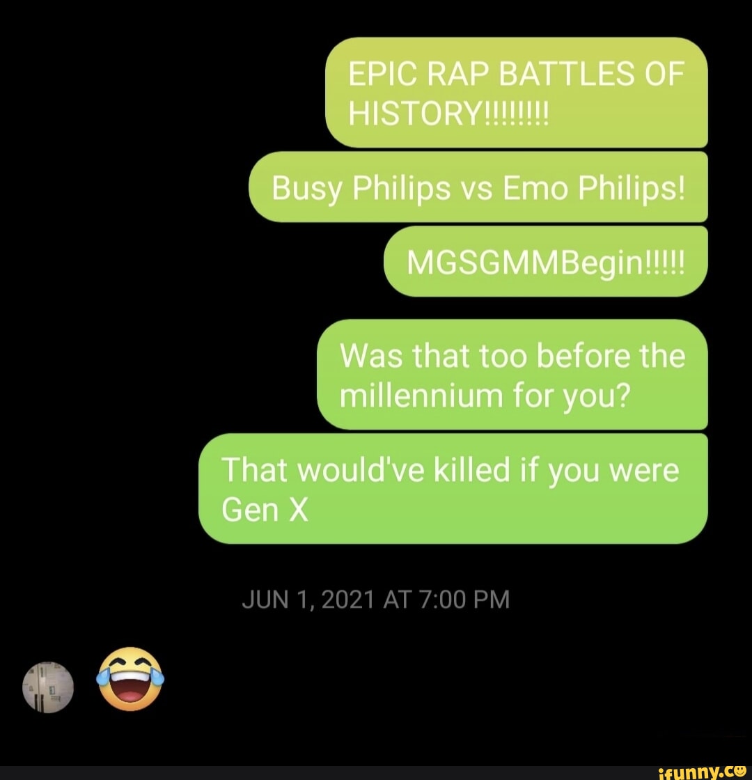 EPIC RAP BATTLES OF Busy Philips vs Emo Philips! (MGS Was that too ...