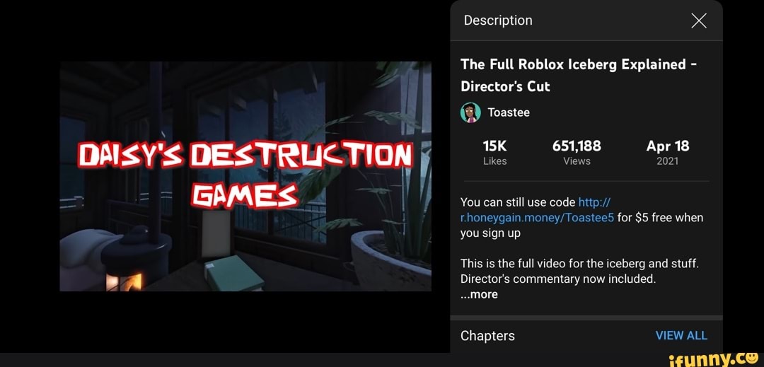 Description The Full Roblox Iceberg Explained Director S Cut