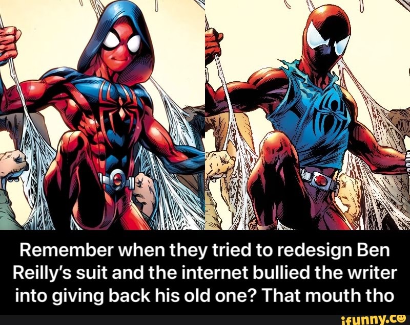 Remember when they tried to redesign Ben Reilly's suit and the internet ...